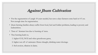 Shifting cultivation/Jhum Cultivation in Bangladesh | PPTX
