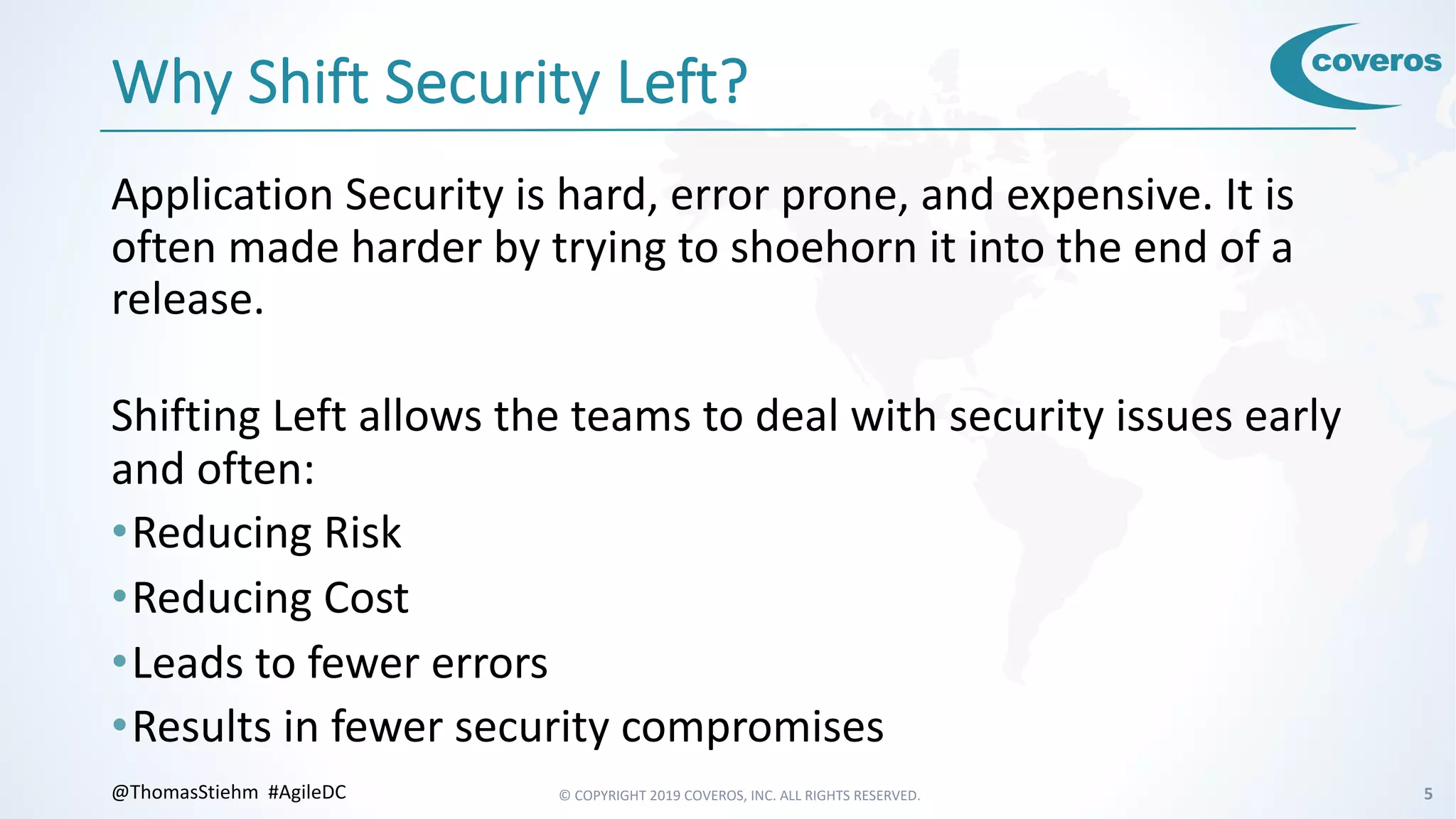 Shifting Security Left The Innovation Of Devsecops Agiledc Ppt