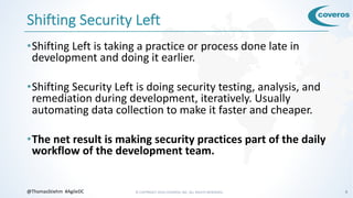 Shifting Security Left - The Innovation of DevSecOps - AgileDC | PPT