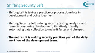 Shifting Security Left - The Innovation of DevSecOps - ValleyTechCon | PDF