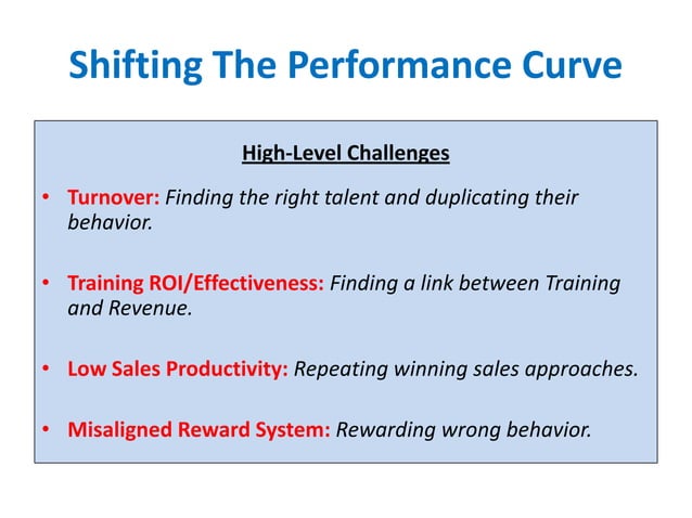 Shifting The Performance Curve Presentation Pdf | PPT