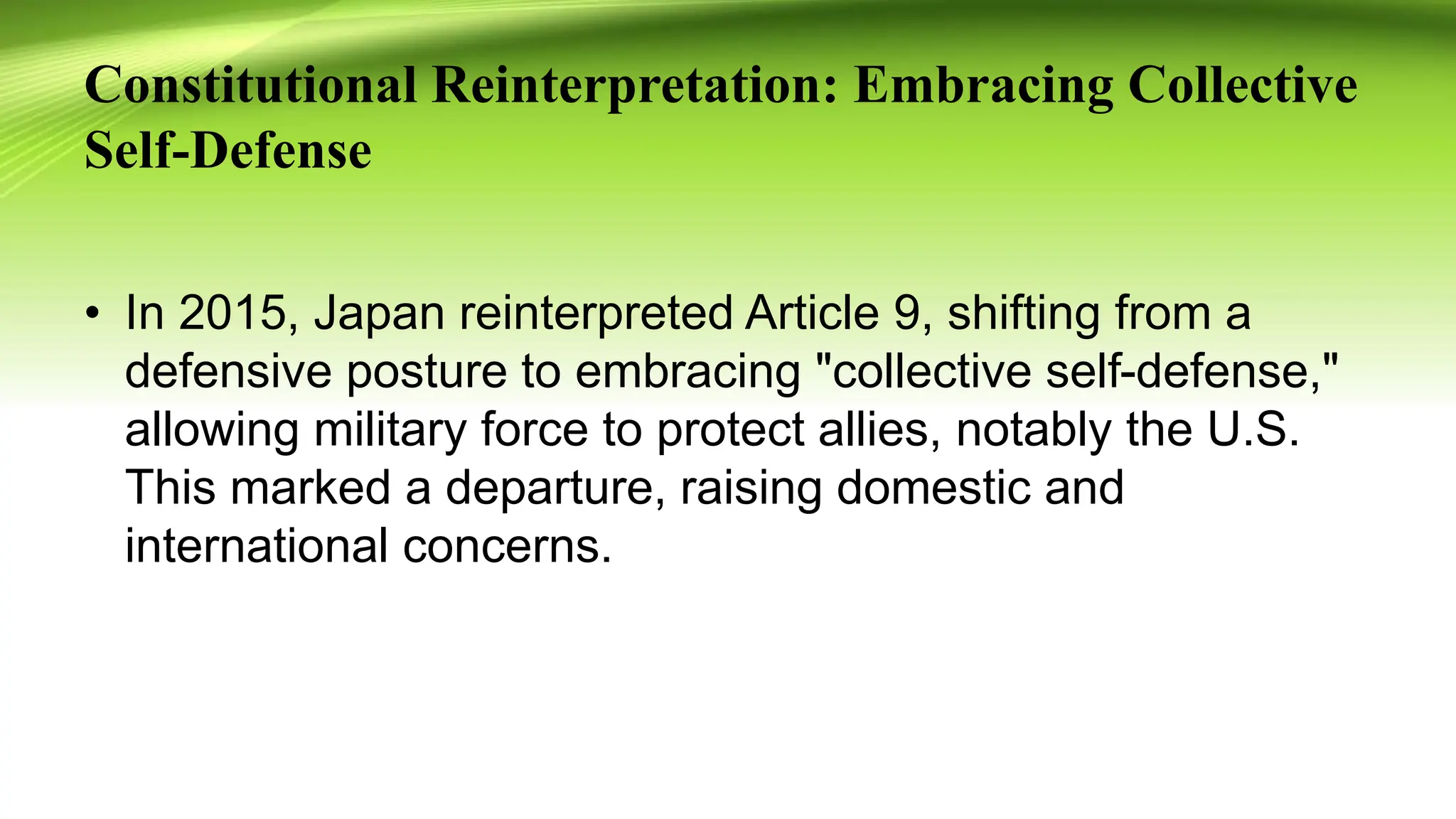 A Shift In Japan's Security Policy..pptx