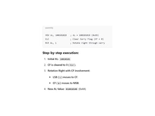 Shift_Instructions 8086 full explained hh | PPTX