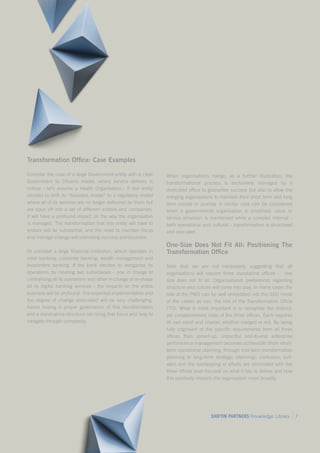 Shift in Transformation Office | PDF