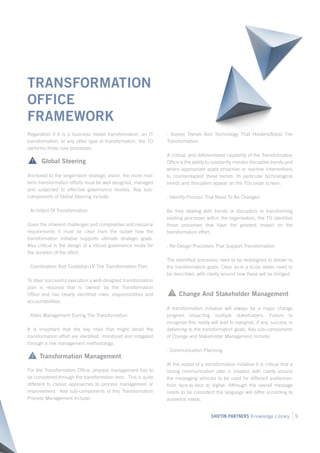 The Transformation Office - A new organisational capability for the ...