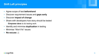 Shift left as first transformation step into Quality Assurance | PPT