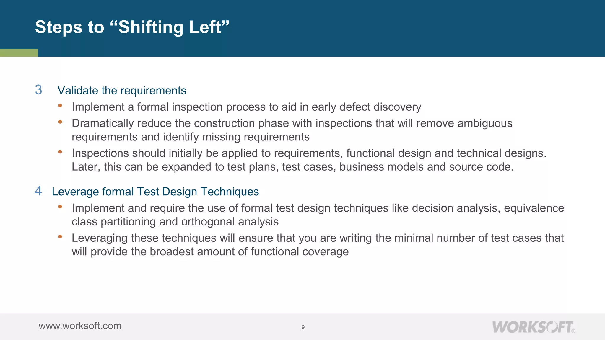 Shift Left Quality Assurance: How to do it. Why it matters. | PPTX
