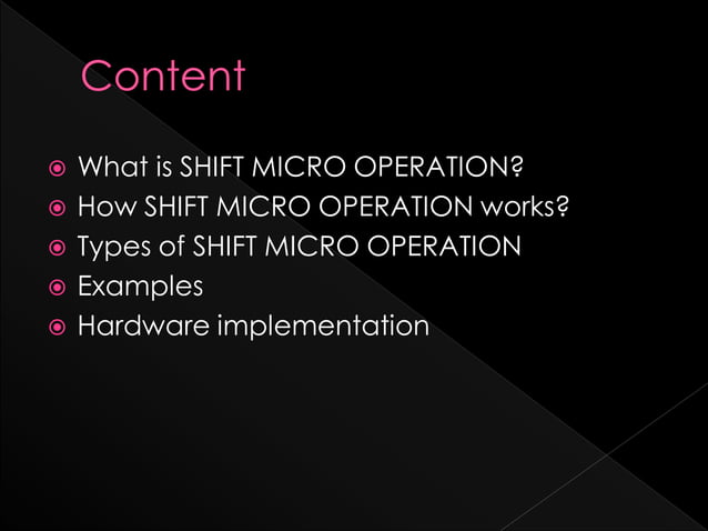 Shift micro operations & 4 bit combinational circuit shifter | PDF