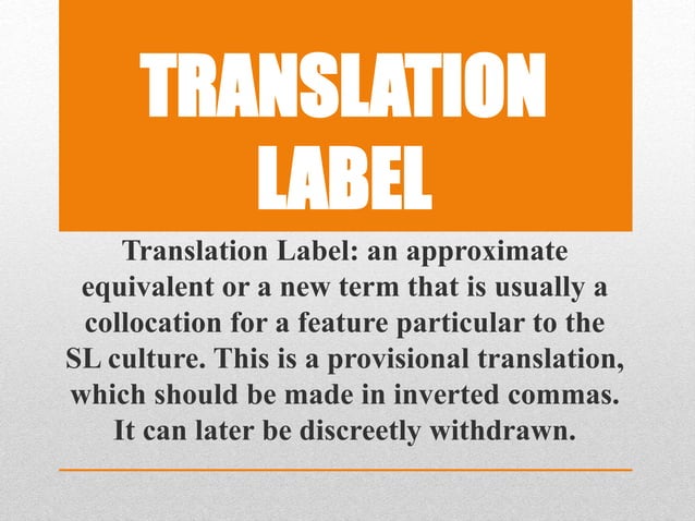 Other translation method - Shift or transposition | PPTX
