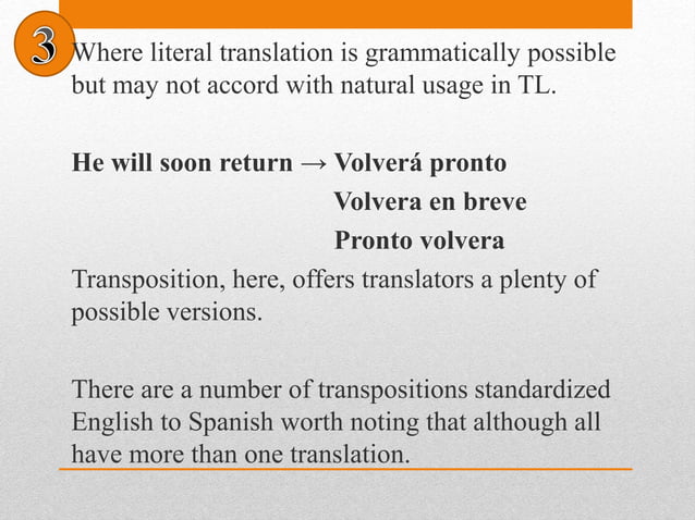Other translation method - Shift or transposition | PPTX