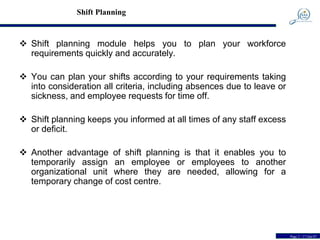 Shift planning workshop | PPT