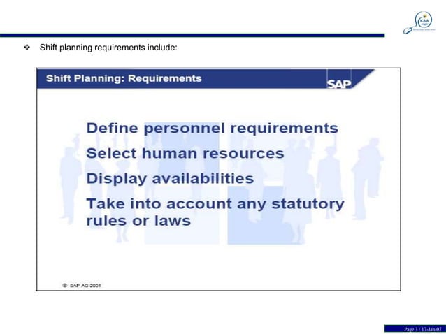 Shift planning workshop | PPT
