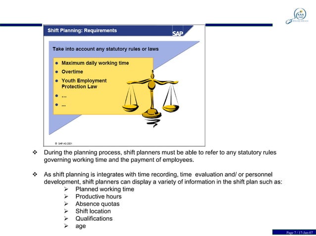 Shift planning workshop | PPT