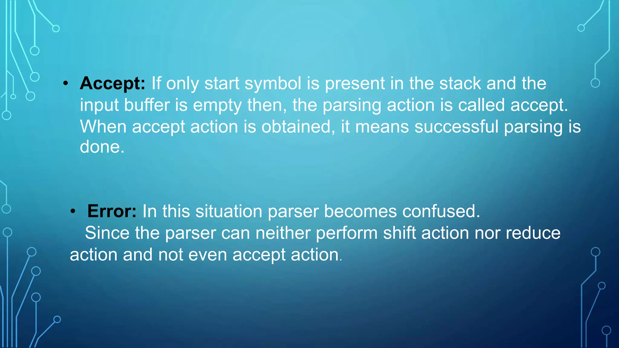 Shift reduce parser | PPTX
