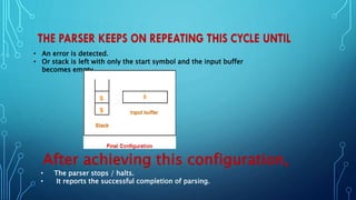 Shift reduce parser | PPTX