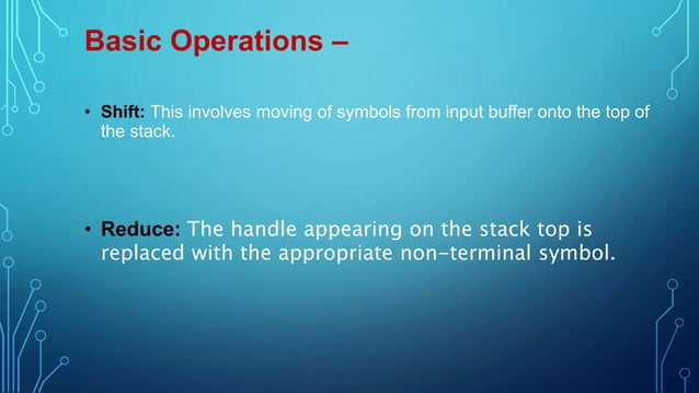 Shift reduce parser | PPTX