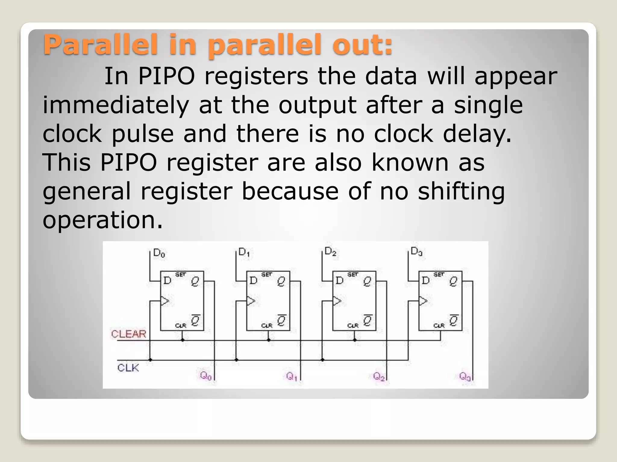Overview of Shift register and applications | PPTX