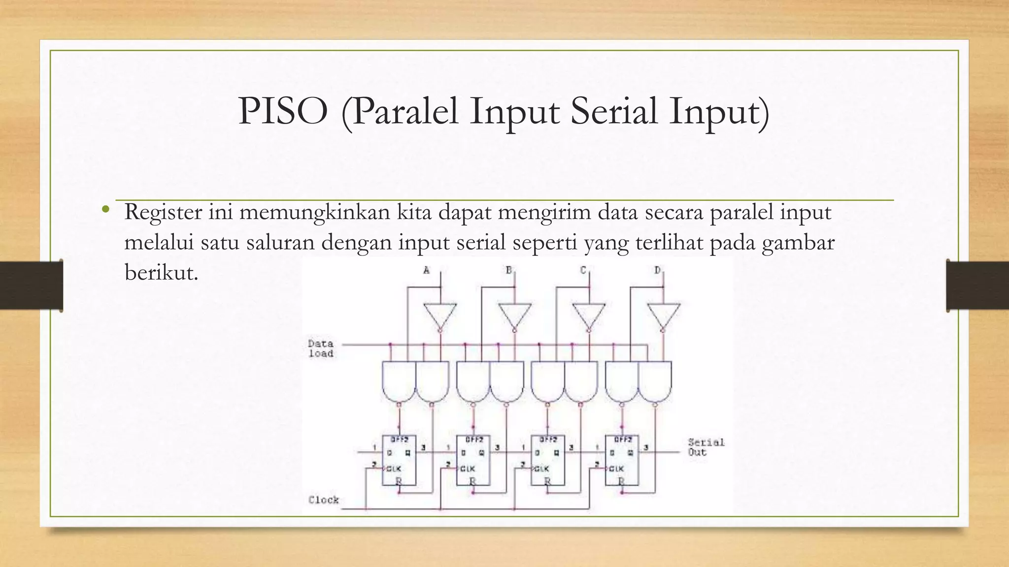 Shift register dan data direction | PPTX