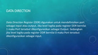Shift register dan data direction | PPTX