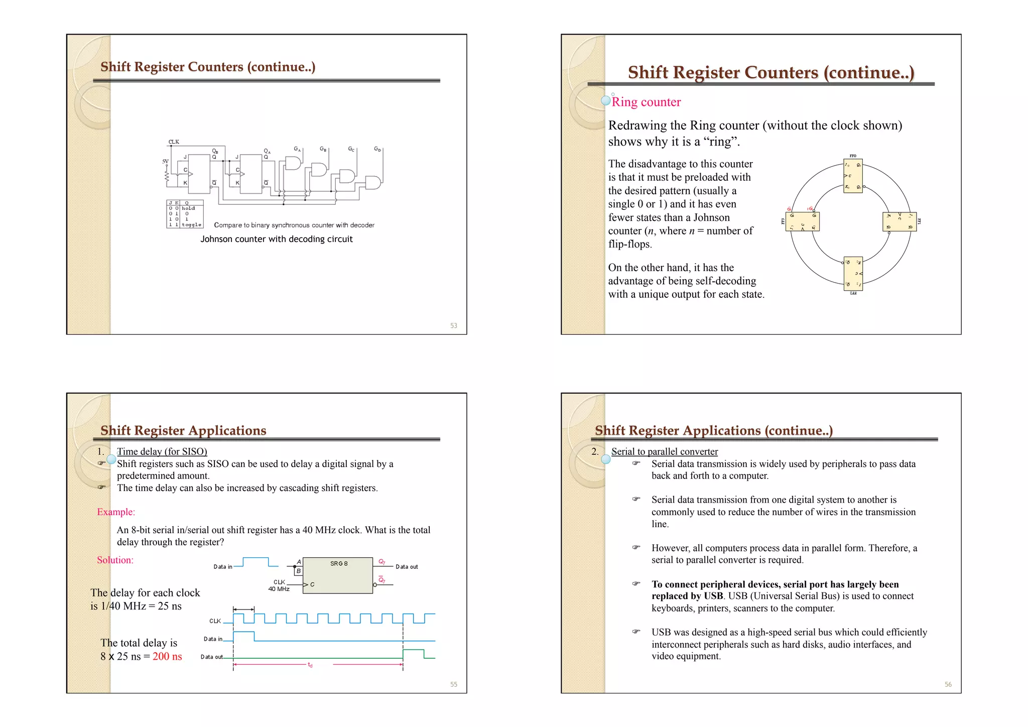 Shift registers | PDF