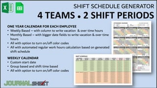 Shift Schedule Generator 4 Teams 2 Shift Periods | PPT