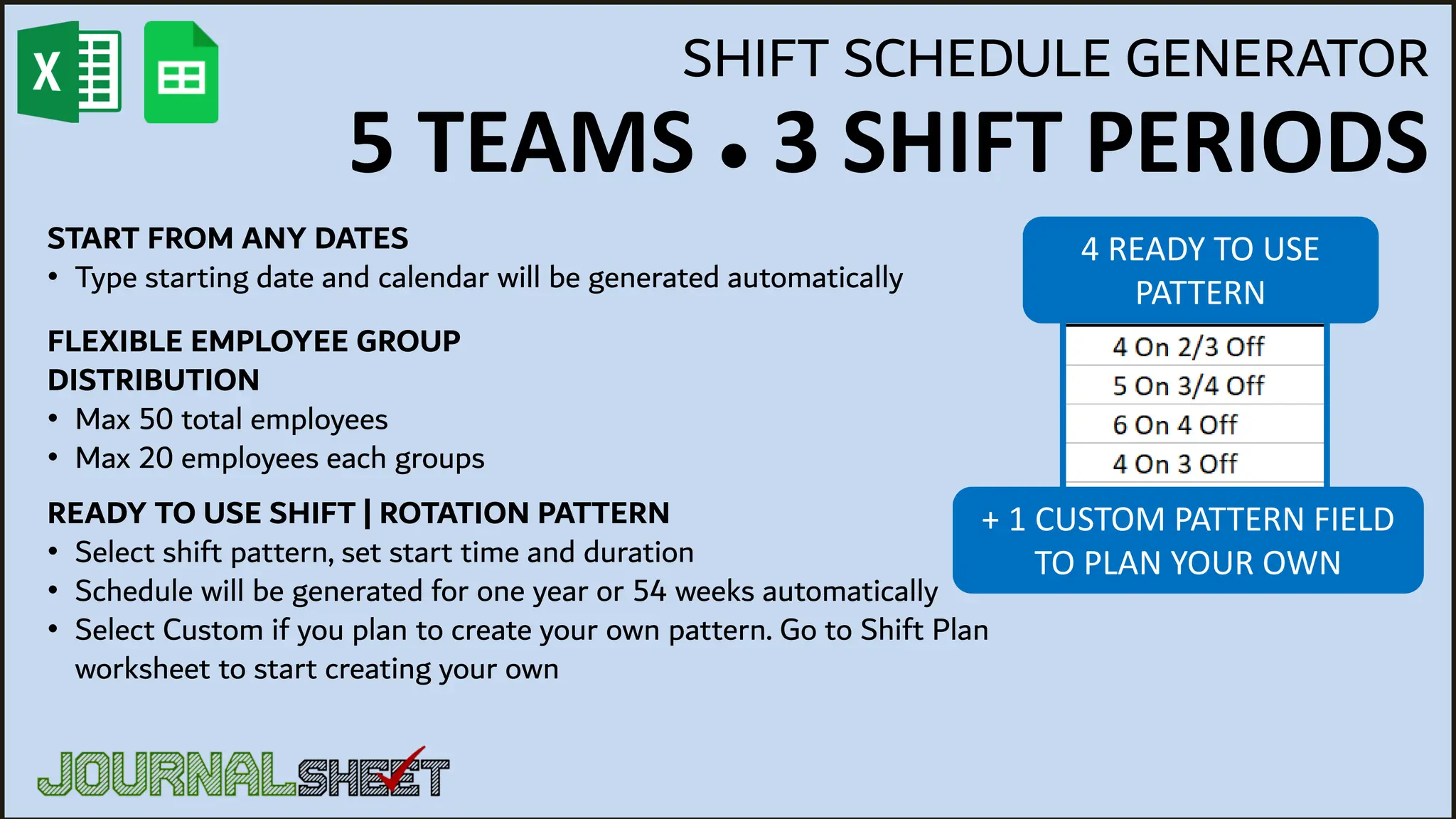 Shift Schedule Generator 5 Teams 3 Shift Periods | PDF