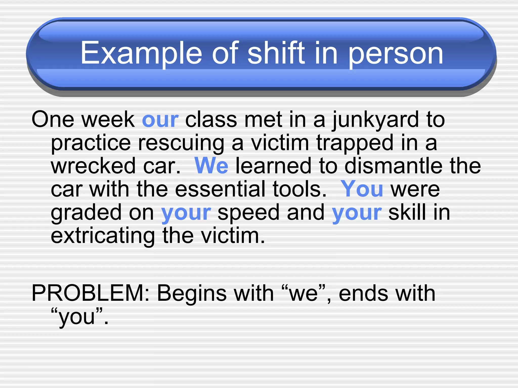 Shifts notes 1a powerpoint | PPT