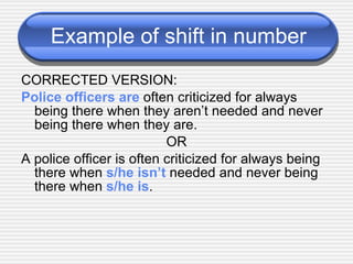 Shifts notes 1a powerpoint | PPT