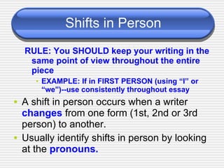 Shifts notes 1a powerpoint | PPT
