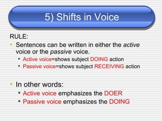 Shifts notes 2a powerpoint | PPT