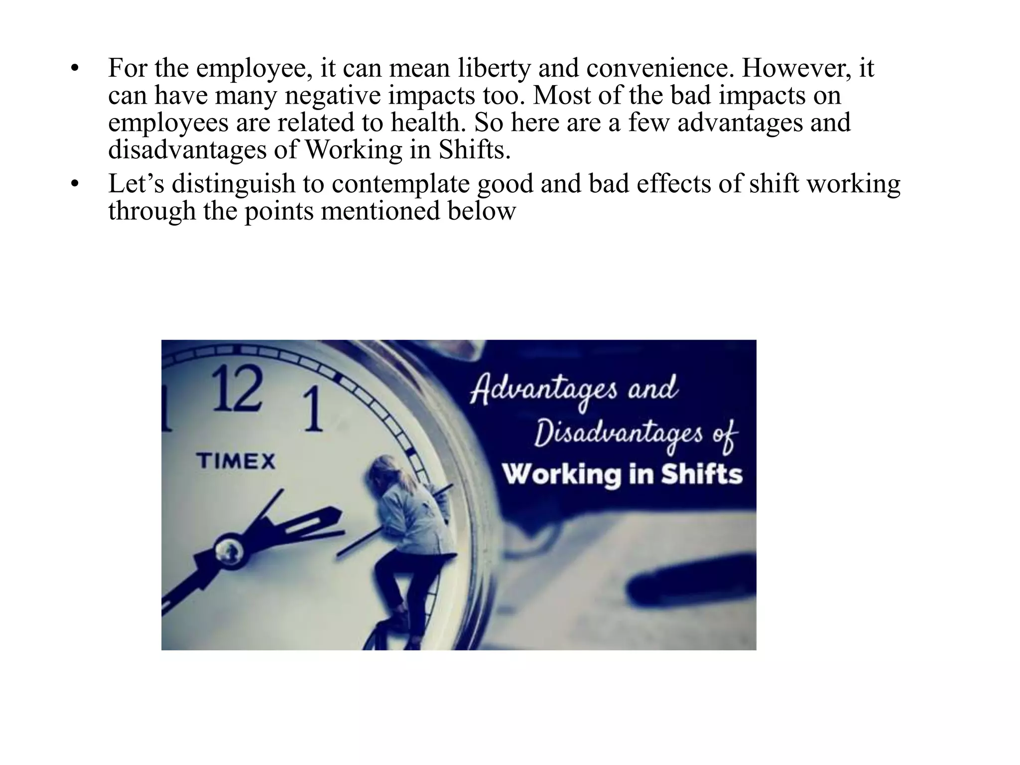 Shift work disoreder occupational health and ergonomics | PPT