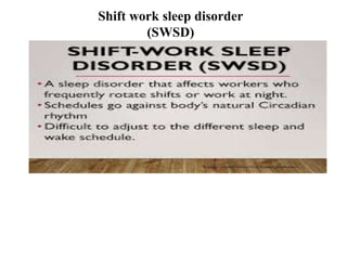 Shift work disoreder occupational health and ergonomics | PPT