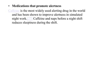 Shift work disoreder occupational health and ergonomics | PPT