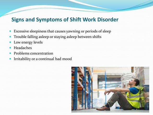 Shift work sleep disorder | PPTX