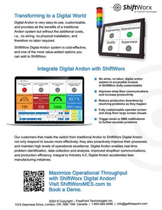 ShiftWorx MES SaaS - Digital Andon System Software Solution Brochure ...