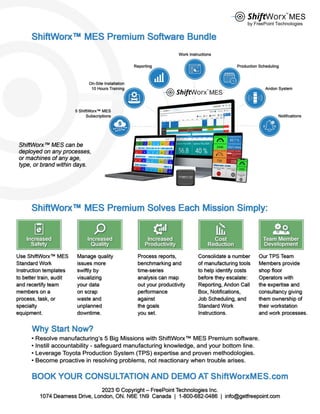 ShiftWorx MES - SaaS Premium Bundle - FreePoint Technologies | PDF