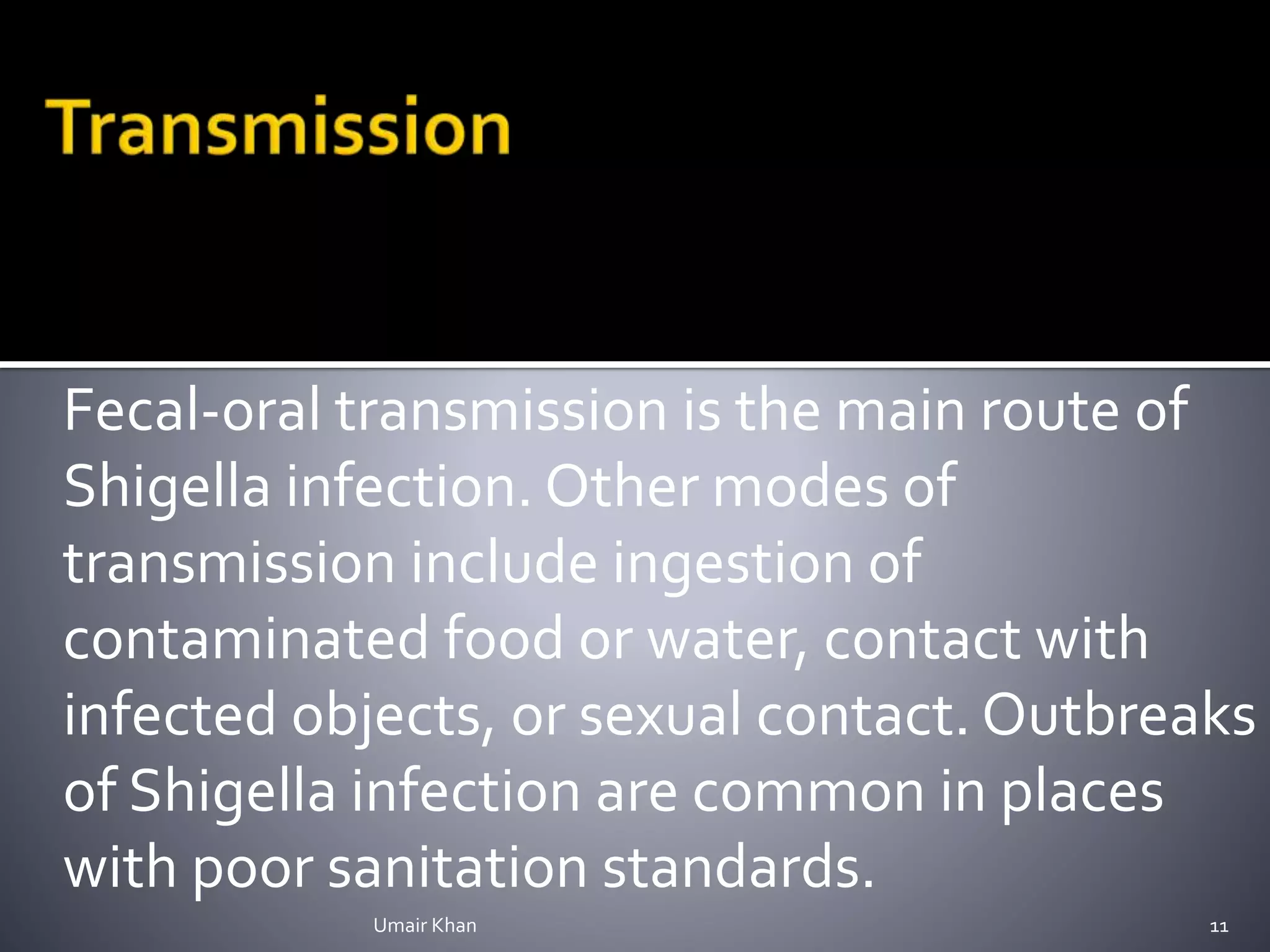 Shigella | PPTX | Infectious Diseases | Diseases and Conditions