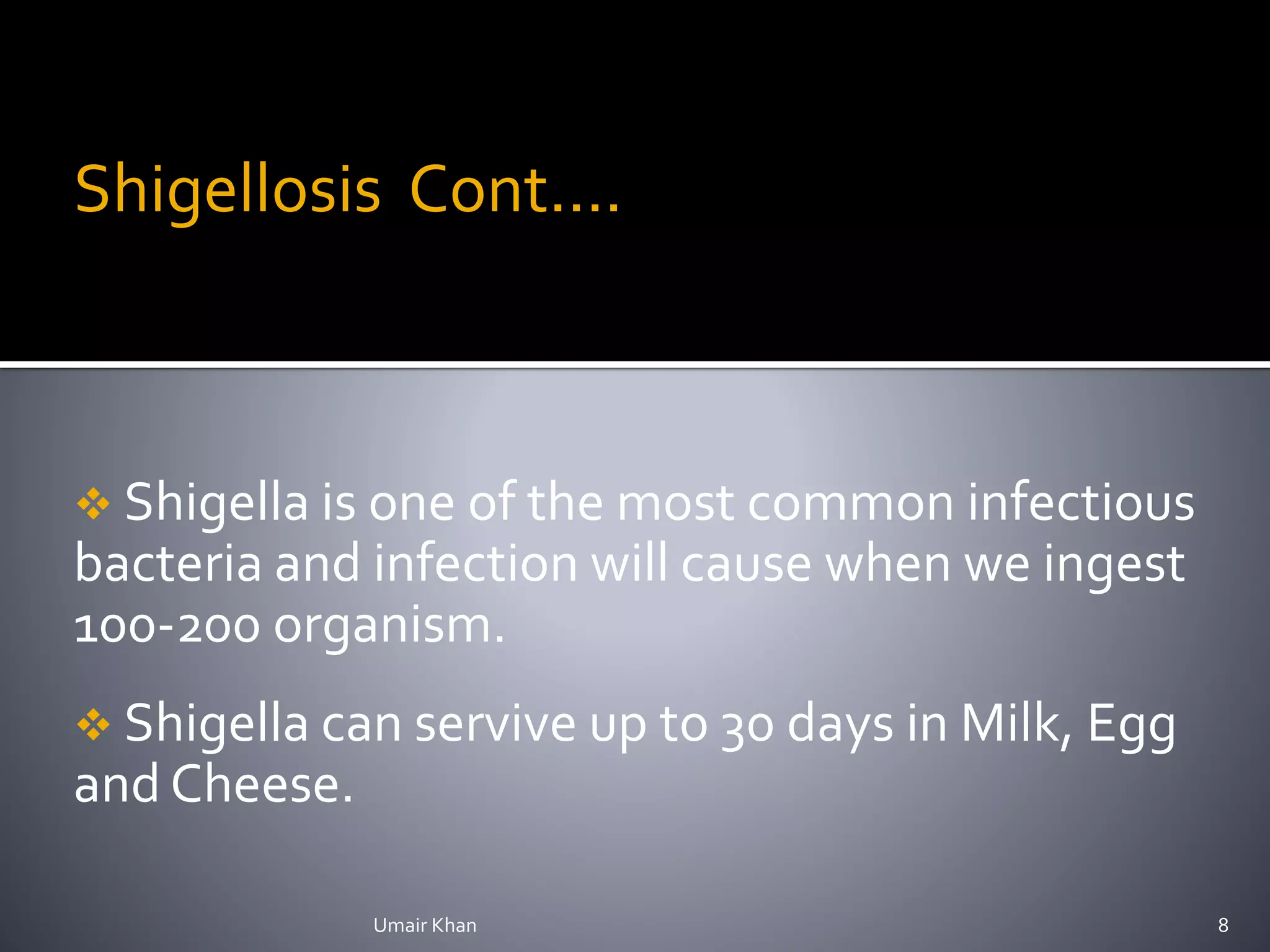 Shigella | PPTX | Infectious Diseases | Diseases and Conditions