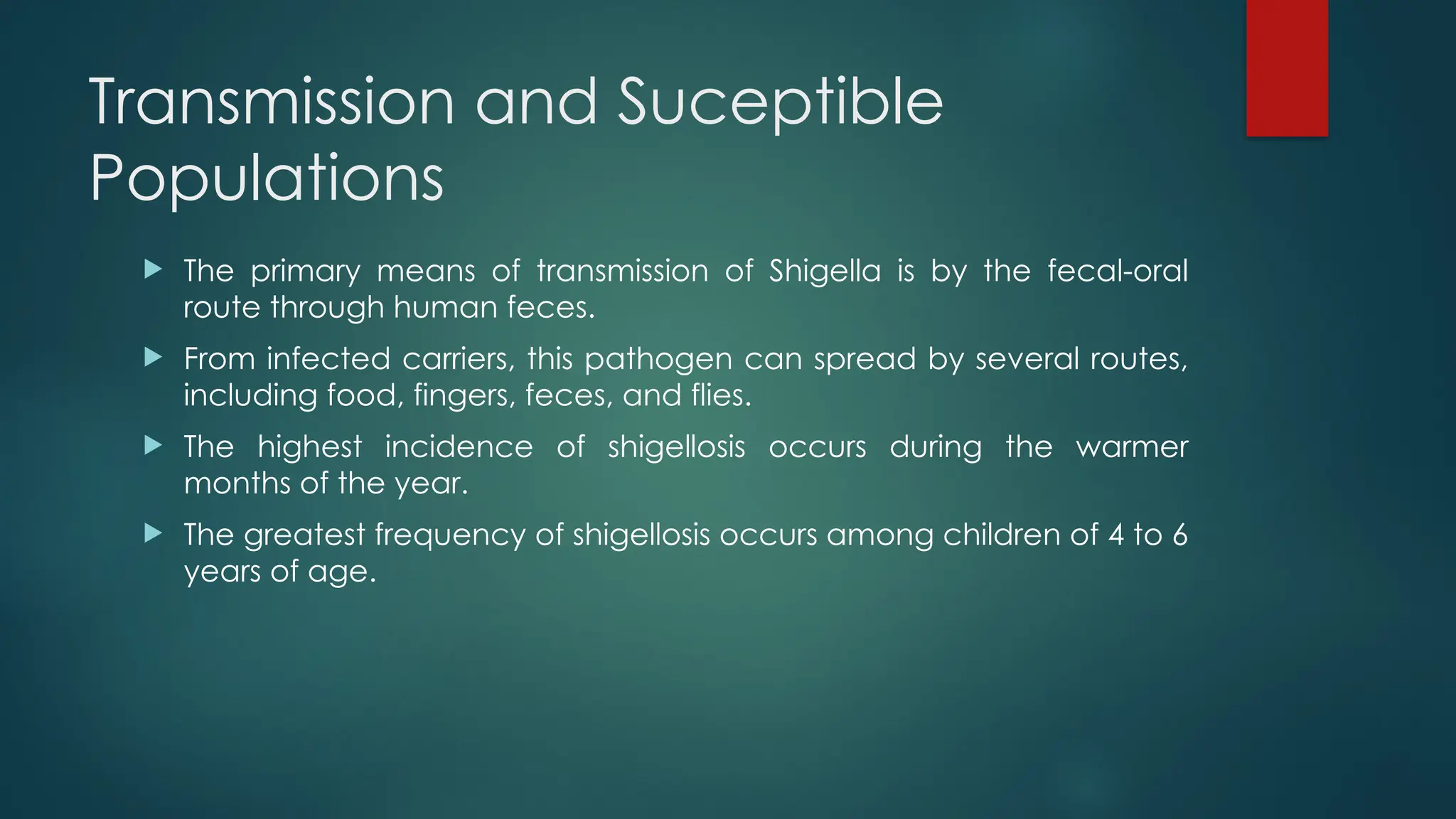 Presentación de la bacteria Shigella, sintomas causas y tratamiento | PPTX