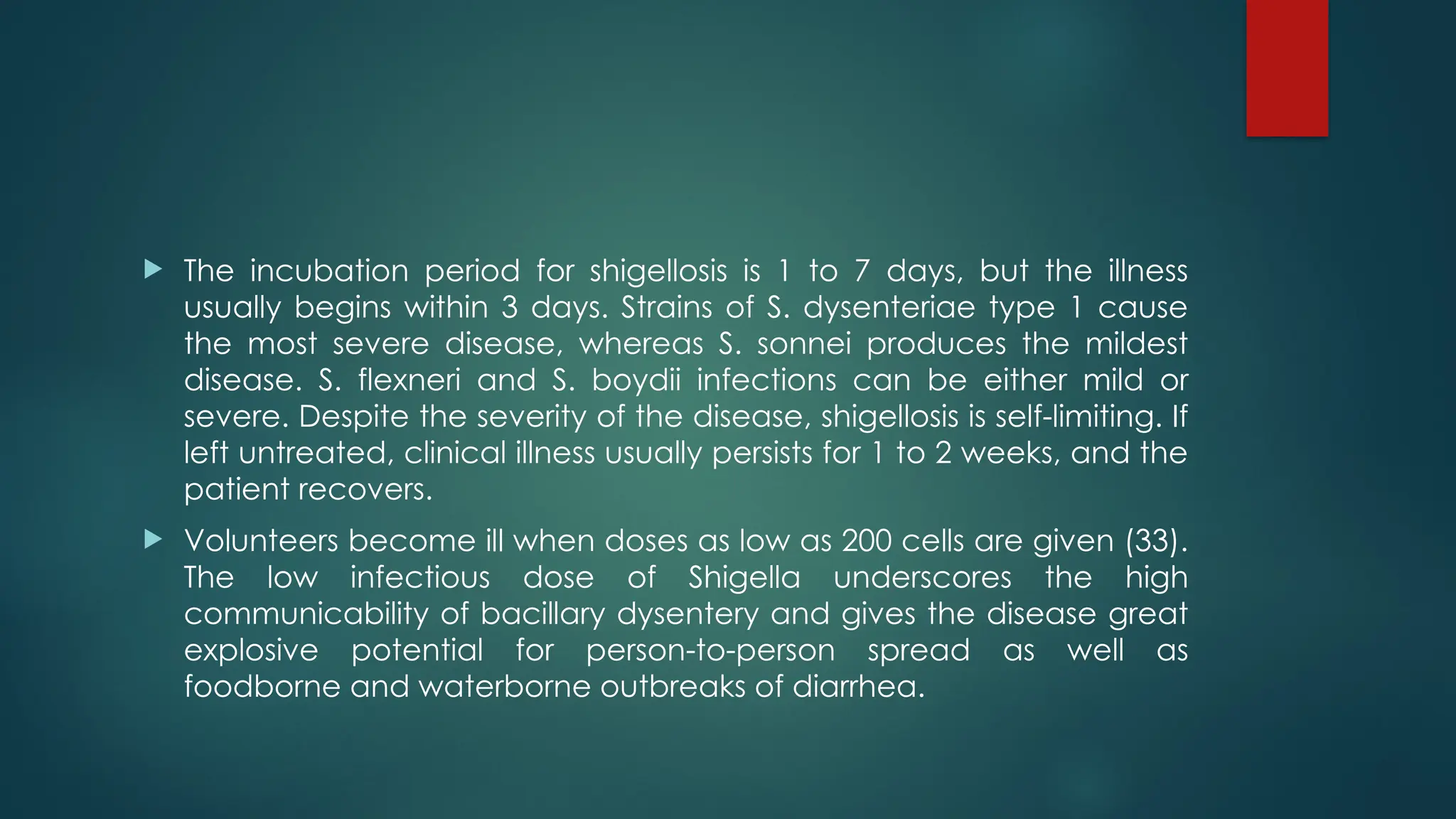 Presentación de la bacteria Shigella, sintomas causas y tratamiento | PPTX