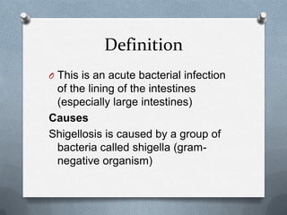 Shigellosis by Nelson Munthali (DNC/RN) | PPT