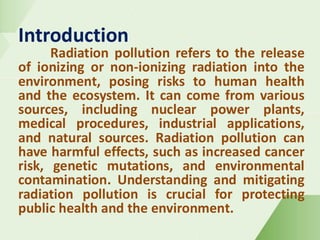 Environmental education on radiation pollution pdf | PDF