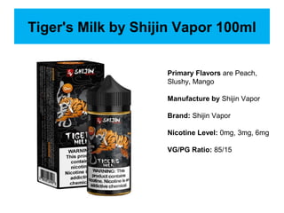 Shijin Vapor E Liquid | PPT