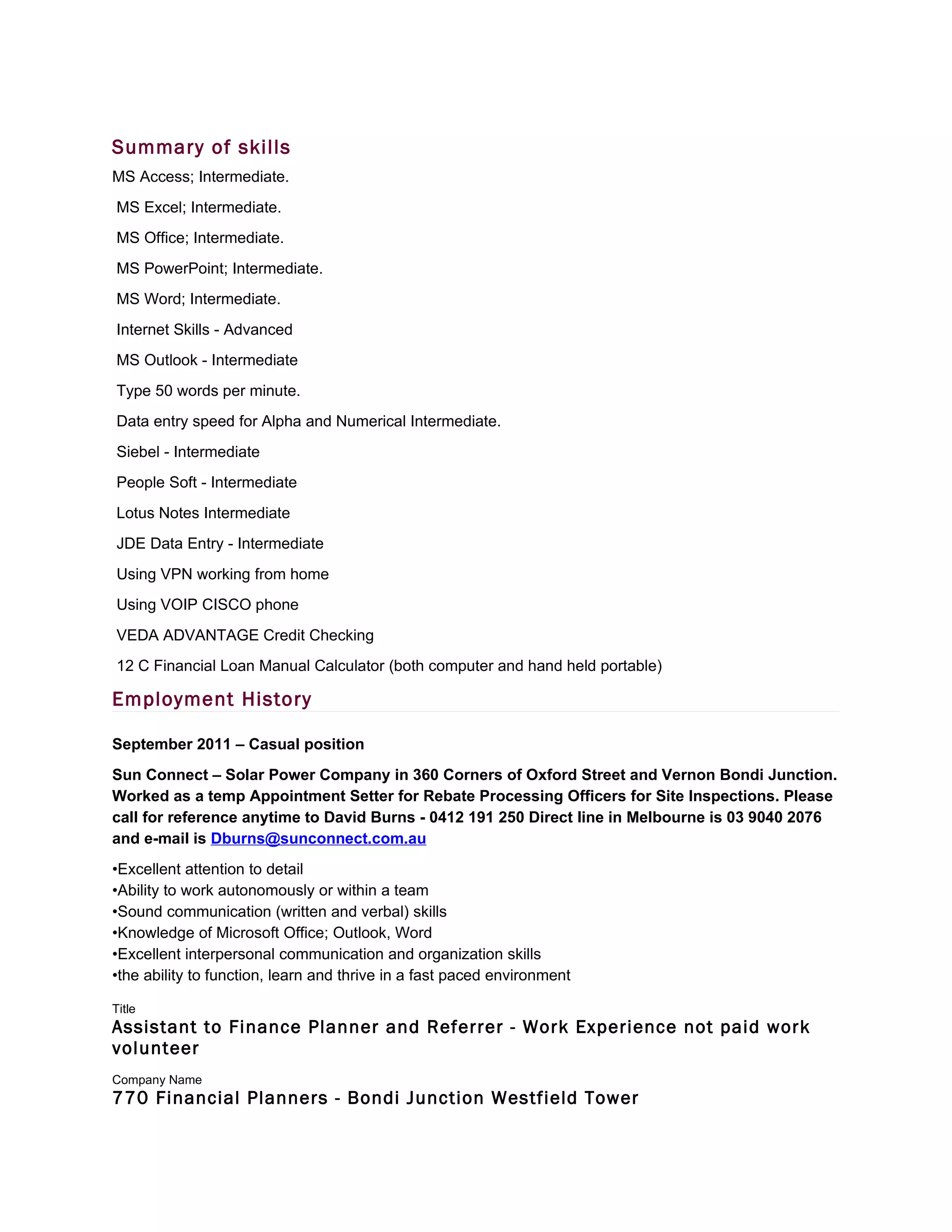 Shikha Chandra 2011 Resume | DOC