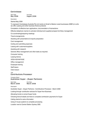 Shikha Chandra 2011 Resume | DOC
