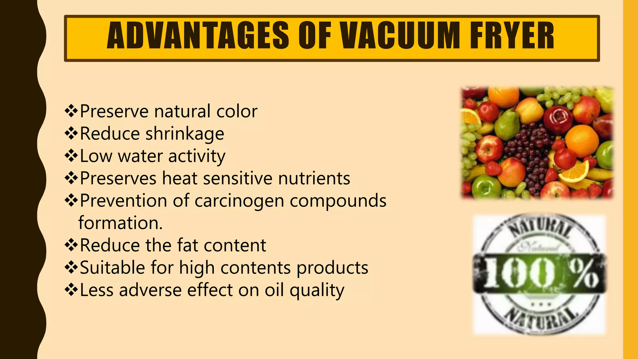 vacuum frying technology | PPTX