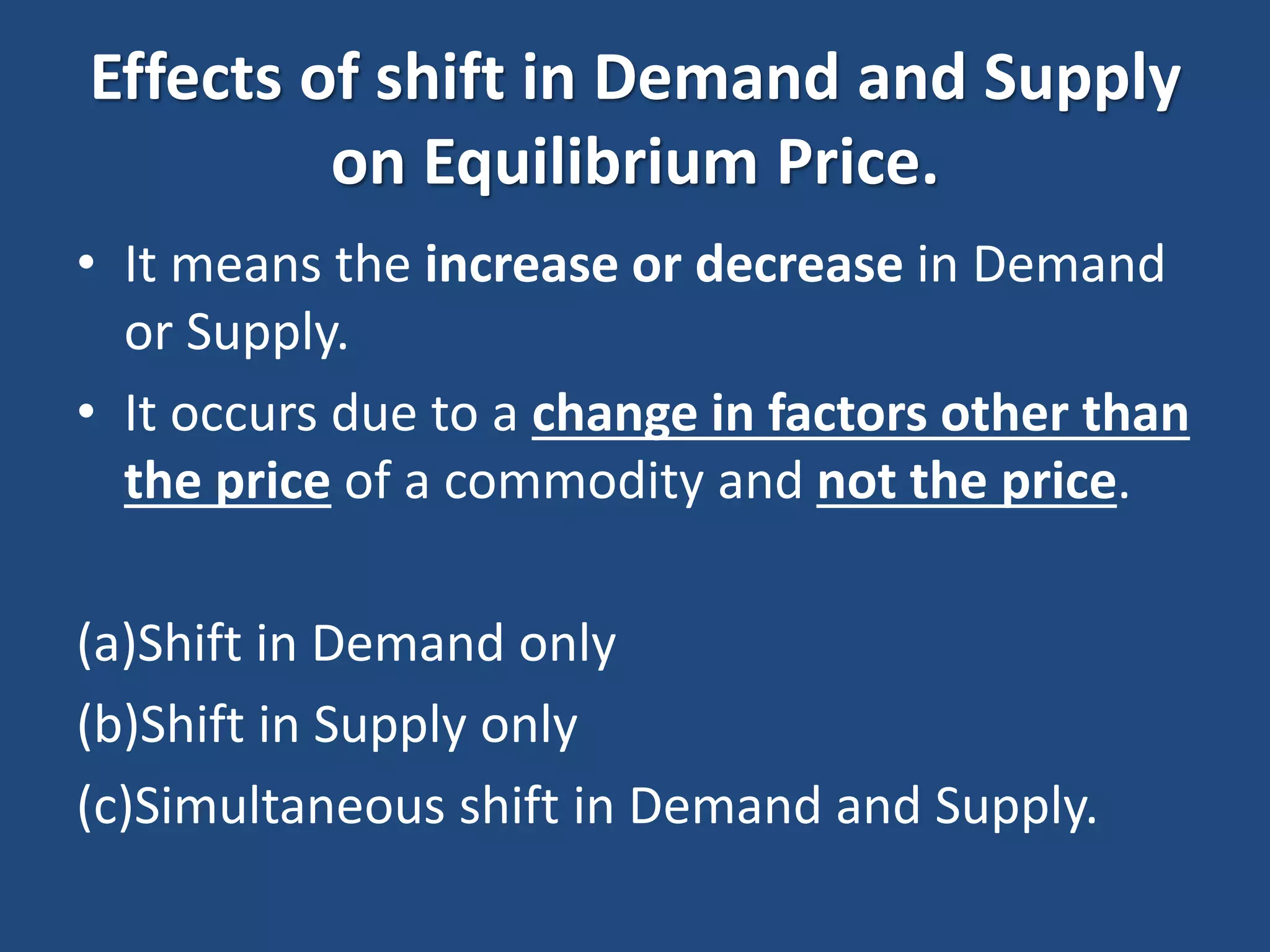Shifts In Demand And Supply And Market Equilibrium | PPTX