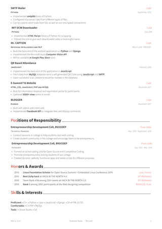 Shikhar vaish CV | PDF