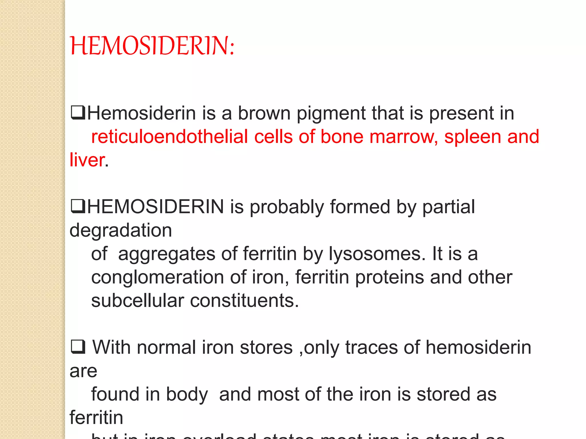 iron staining. | PPTX