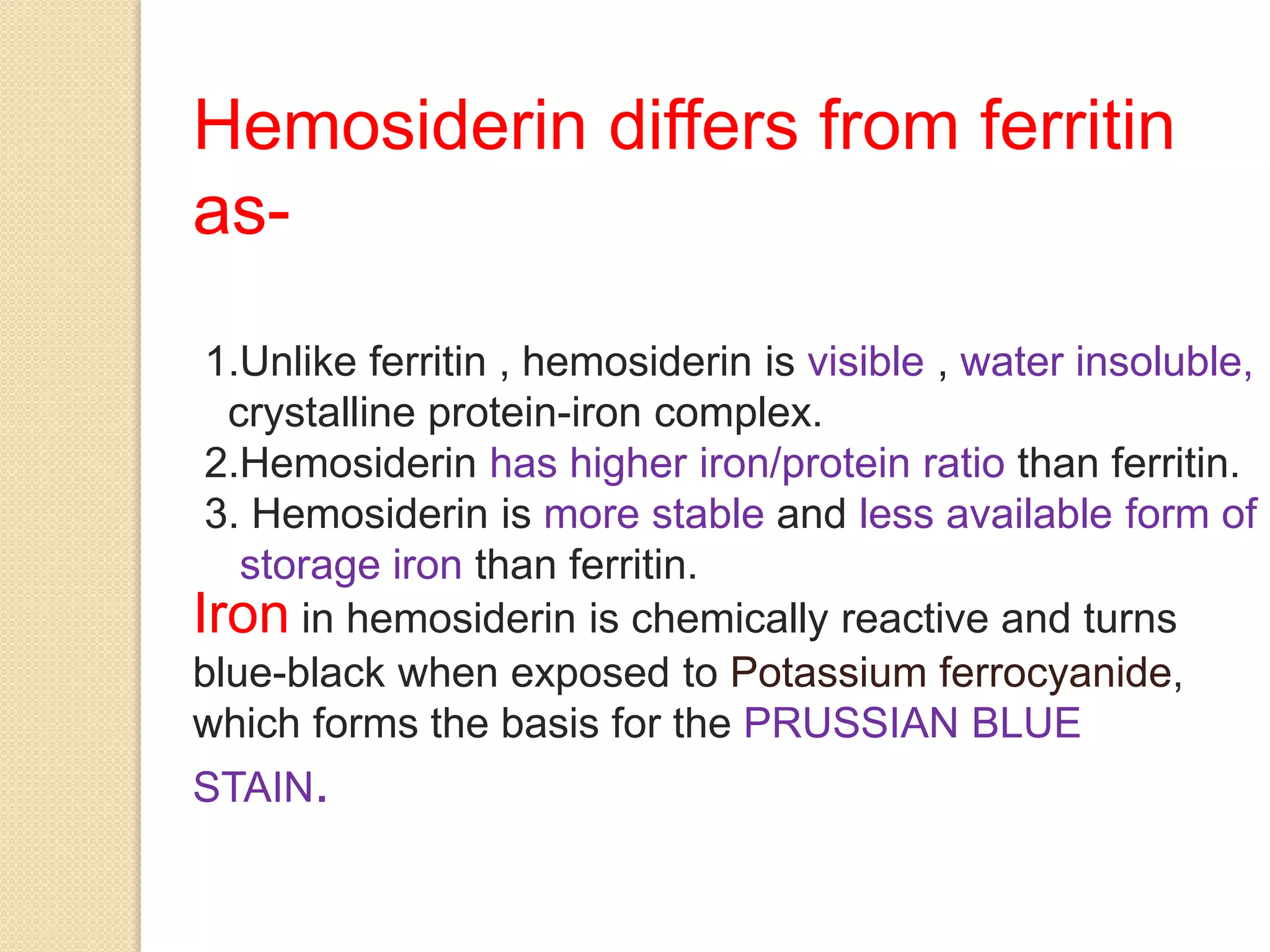 iron staining. | PPTX